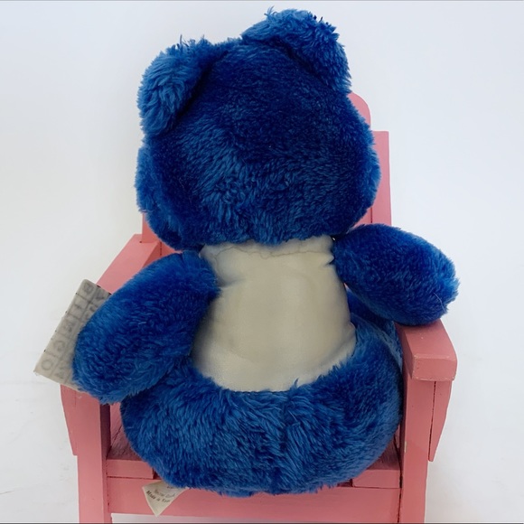 Other | Vtg 8s Blue Bingo Teddy Bear Sugar Loaf Plush Toy | Poshmark